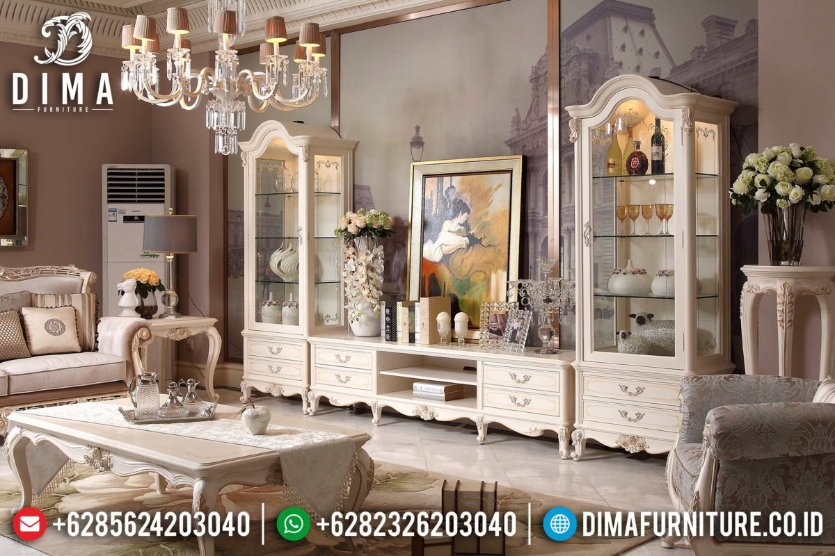 Set Bufet Tv Ukir Mewah Model Eropa Terbaru ST-0760