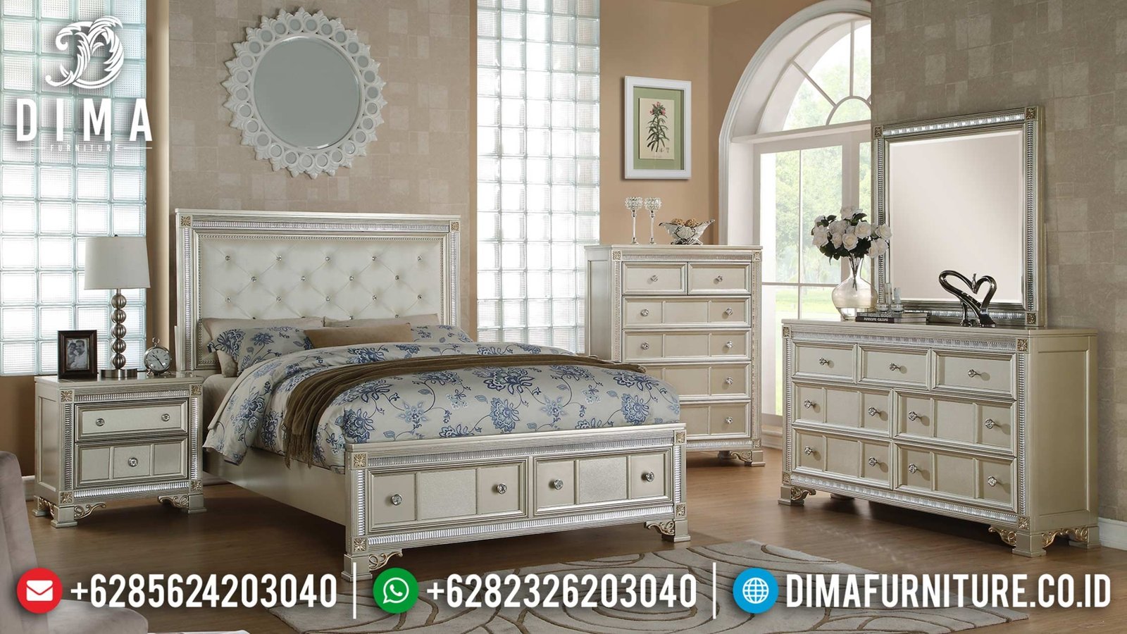 Set Kamar Tidur Minimalis Modern Mewah Terbaru ST-0845