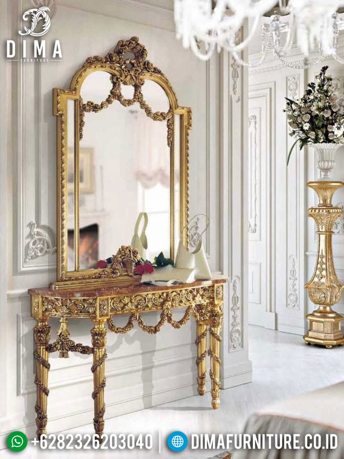 Elegant Style Meja Konsol Mewah Ukiran Luxury Royals Set Mebel Jepara ...