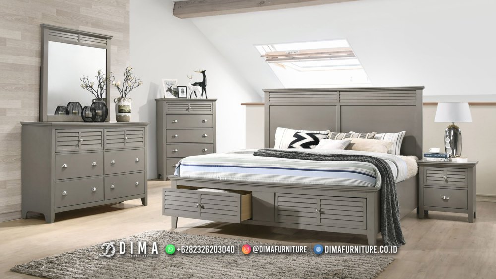 Kamar Set Minimalis Mewah Caroline Terbaru High Quality ST-1897