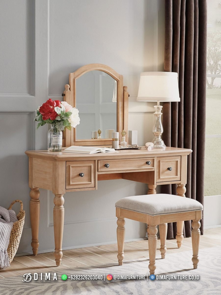 New Arrival Meja Rias Minimalis Terbaru Natural Wood Best Product ST-1874
